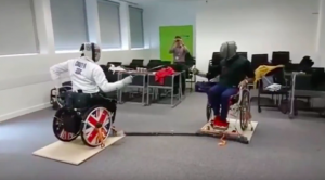 Inexpensive Wheelchair Fencing Frame Developed by UK Students - Fencing.Net